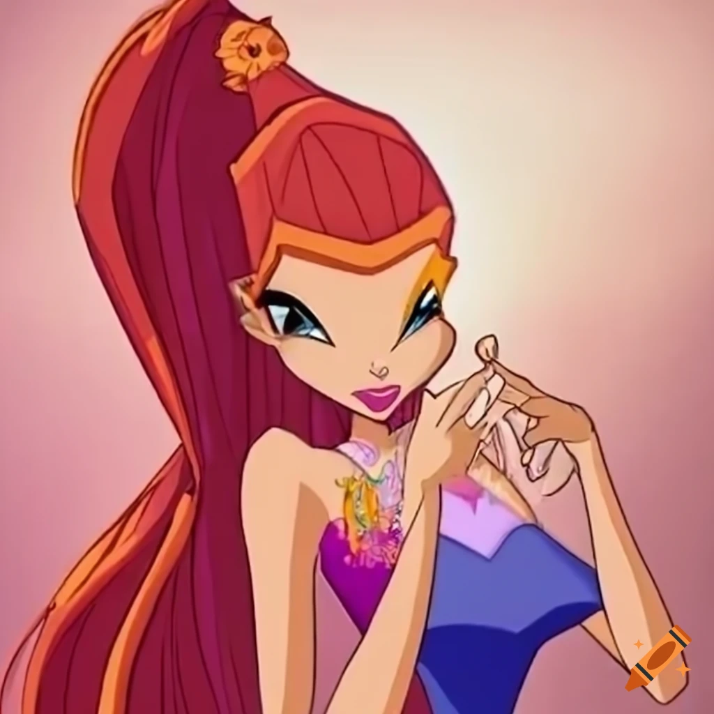 Red-haired winx club girl on Craiyon