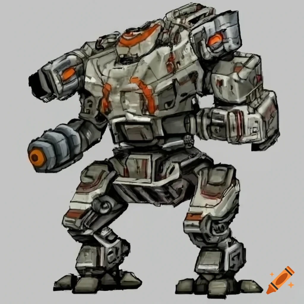 Mech fist-fighting in a futuristic battle on Craiyon