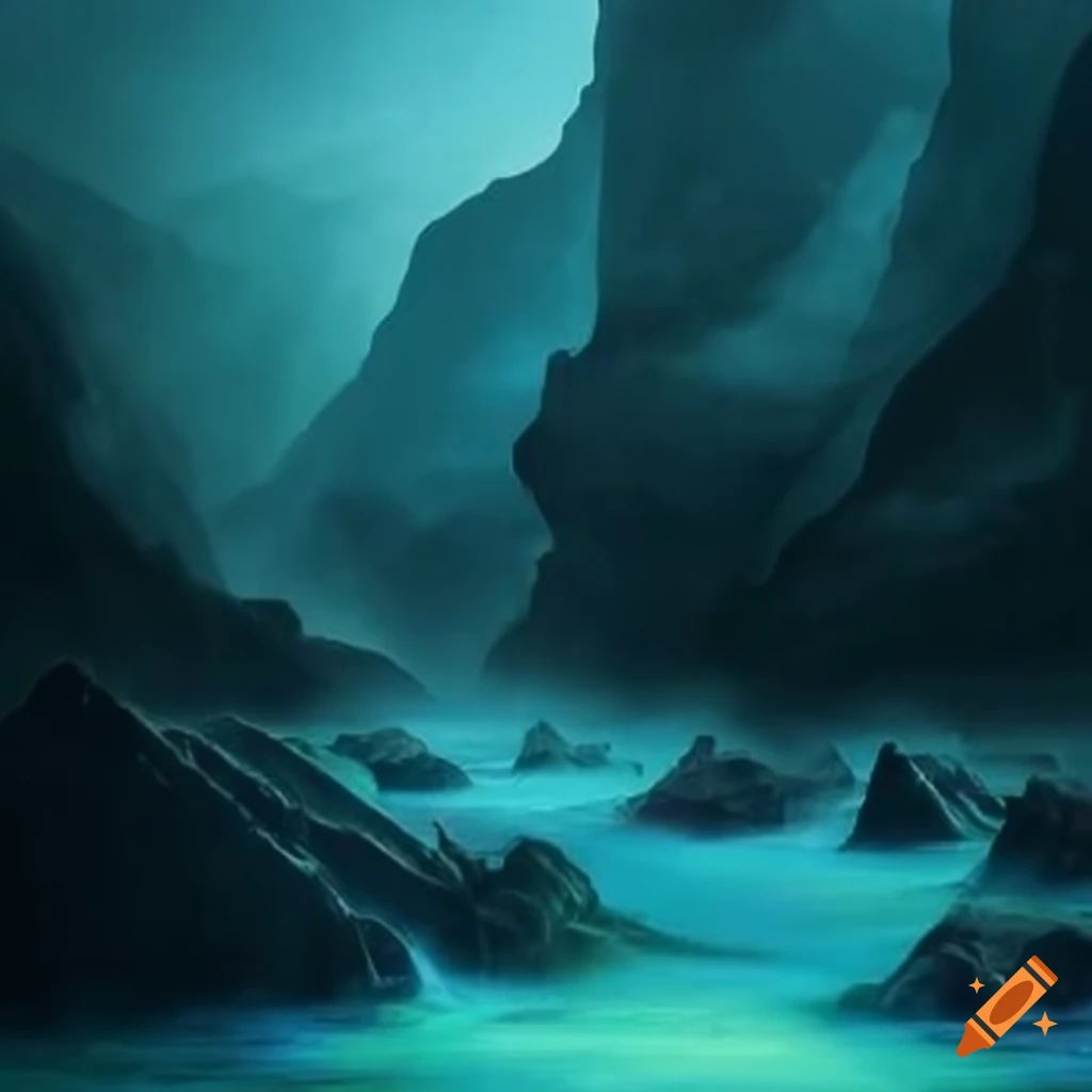 Depiction of the genesis flood on Craiyon