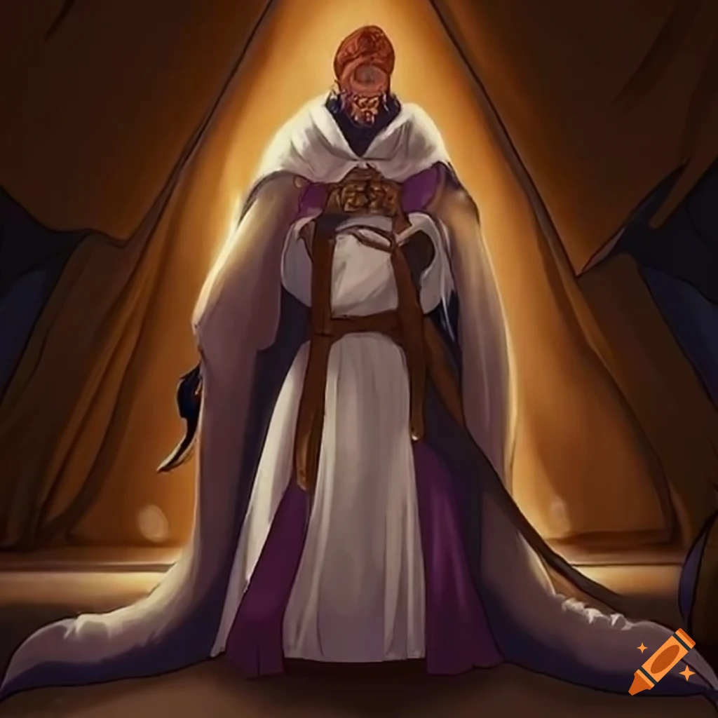 Velociraptor in a priest's outfit on Craiyon