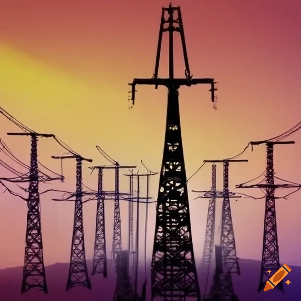 Illustration of electricity revolution on Craiyon