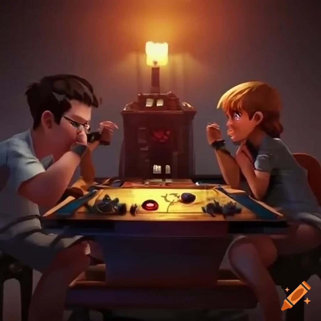 Animated players strategizing and laughing around a WHOT game table on ...