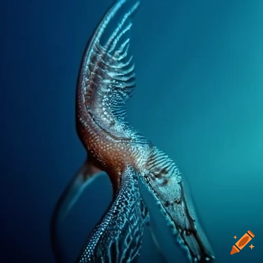 Fast and strong deep sea animal with scales on Craiyon