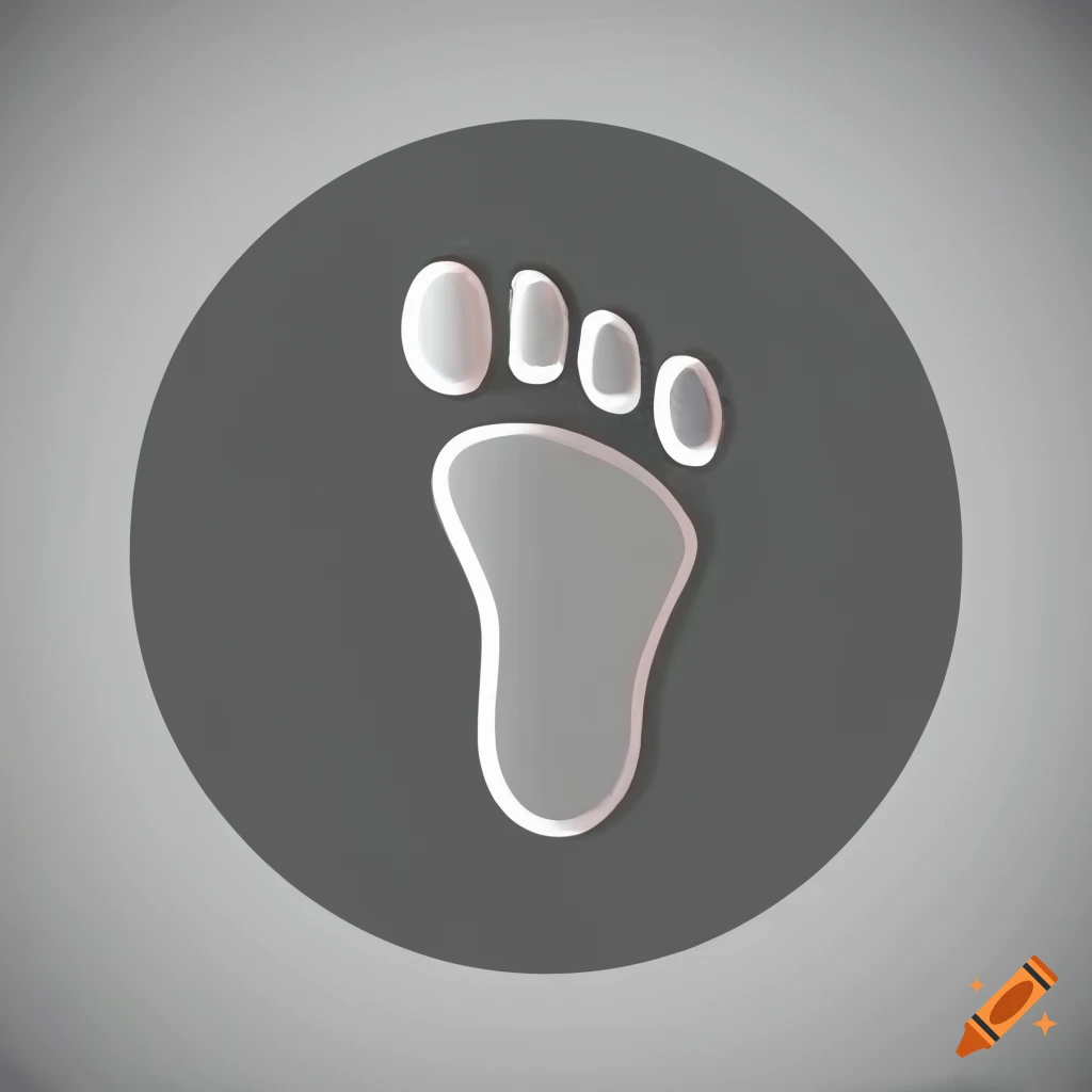 Simple black dragon foot symbol on white card on Craiyon