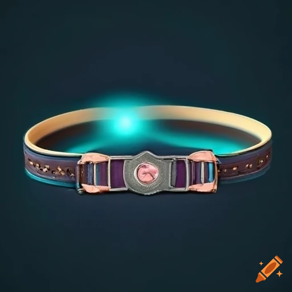 Front view of a magic noble belt on Craiyon