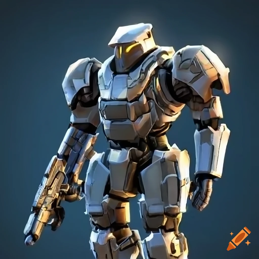 Light scout mecha armor with boltgun on Craiyon