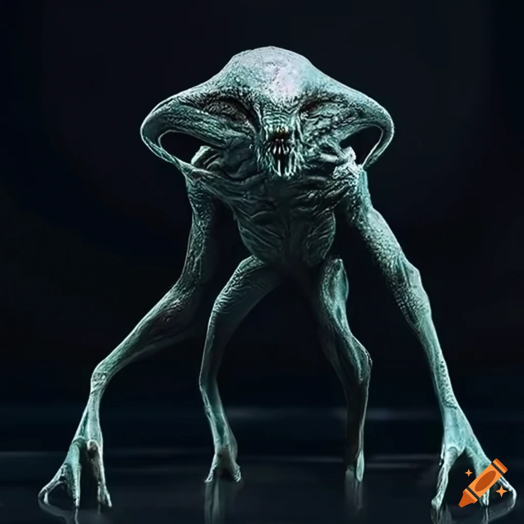 Alien beast creature on Craiyon