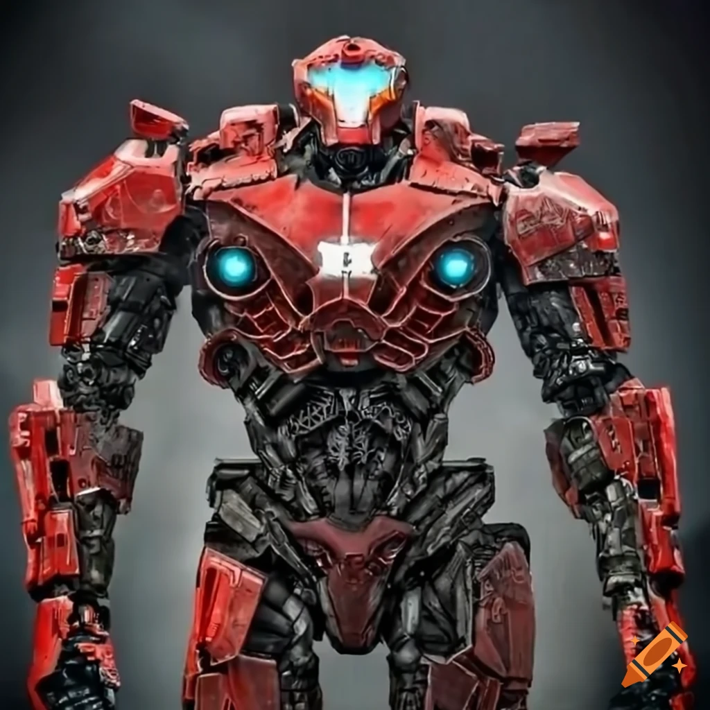 Canada as a jaeger from pacific rim in red, white, and black colors on ...