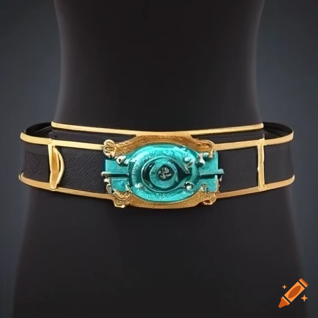 Front view of a noble magic belt on Craiyon