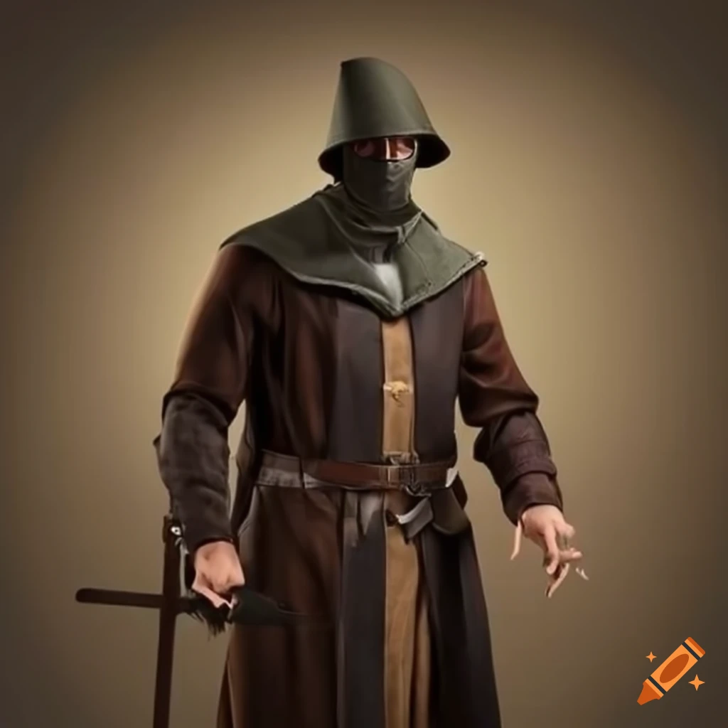 Detallada imagen de detective medieval con gabardina on Craiyon