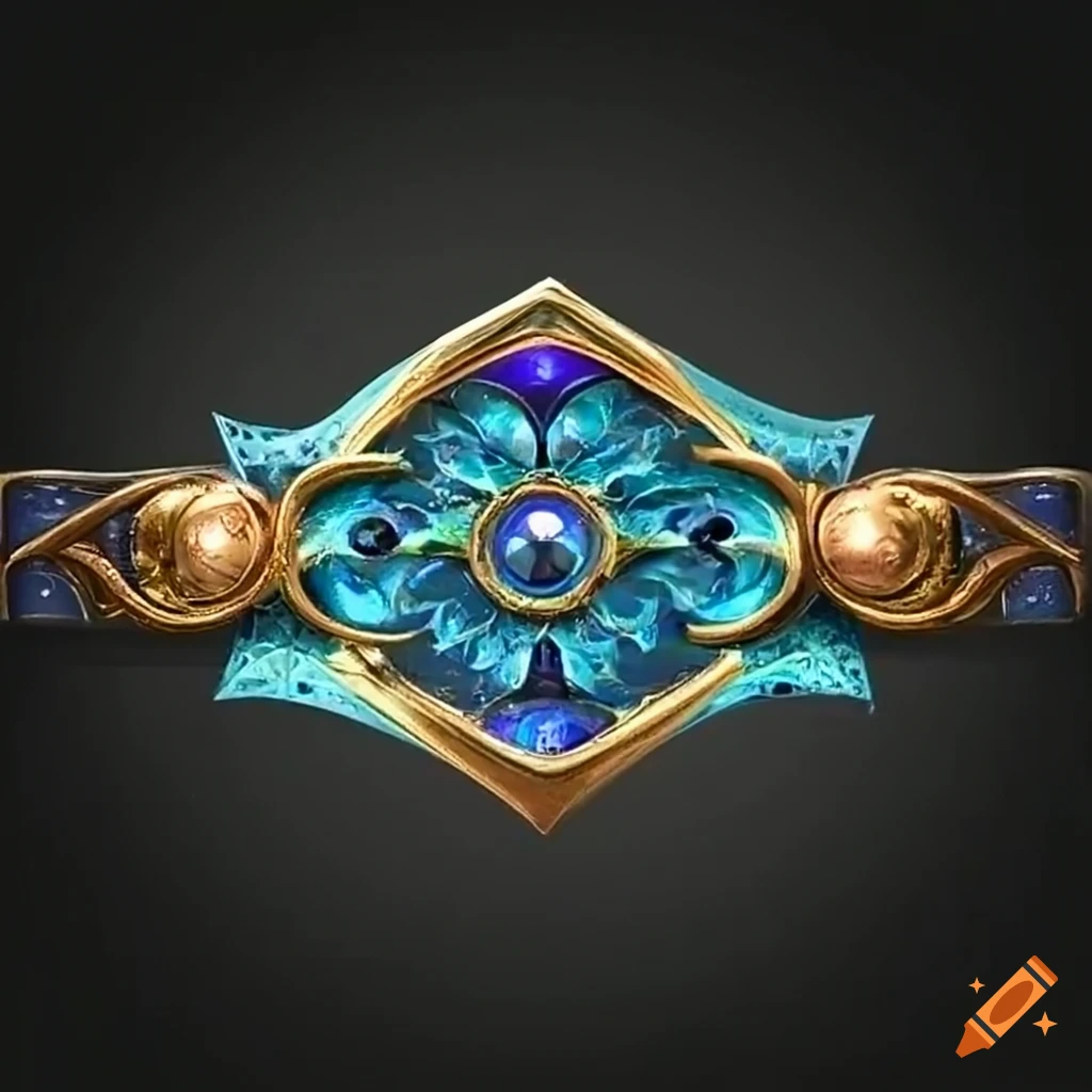 Front view of a noble magic belt on Craiyon