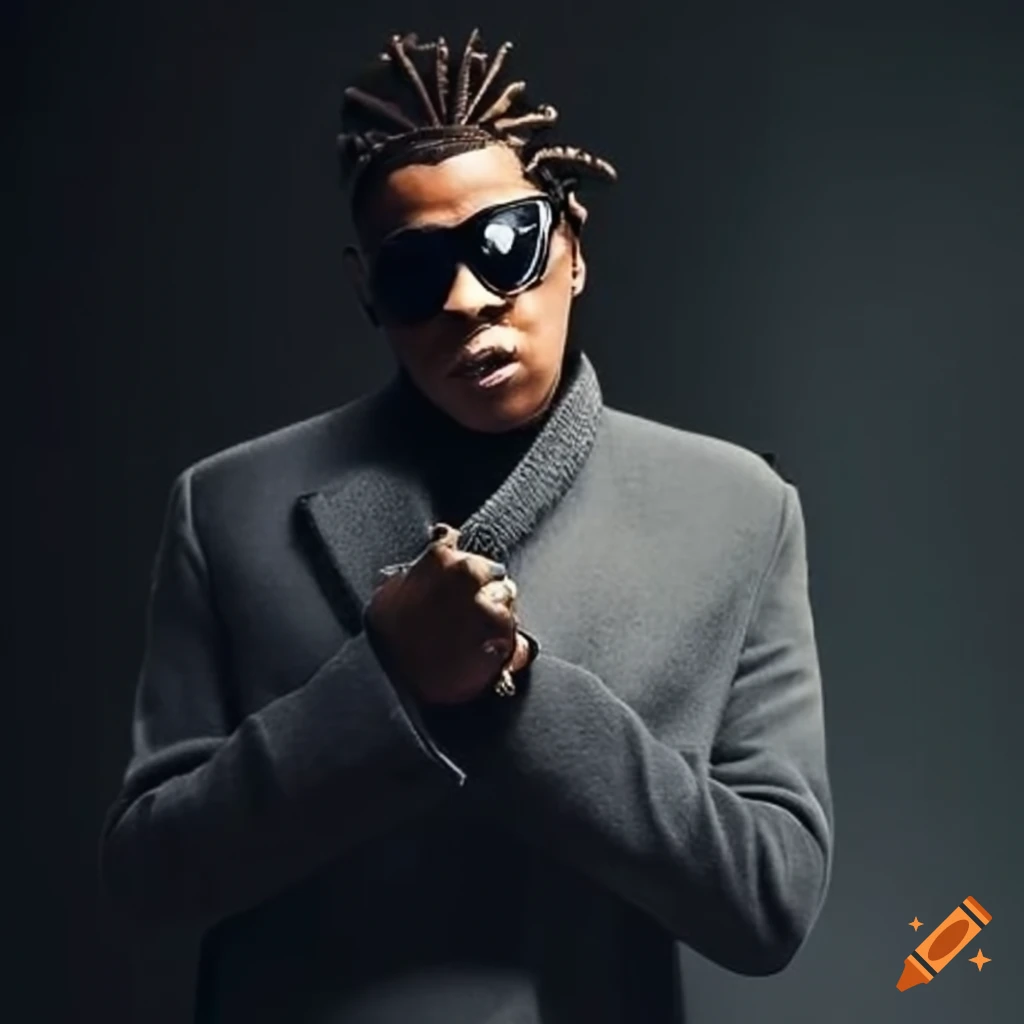 Portrait of rapper jay-z in stylish attire and sunglasses exuding ...