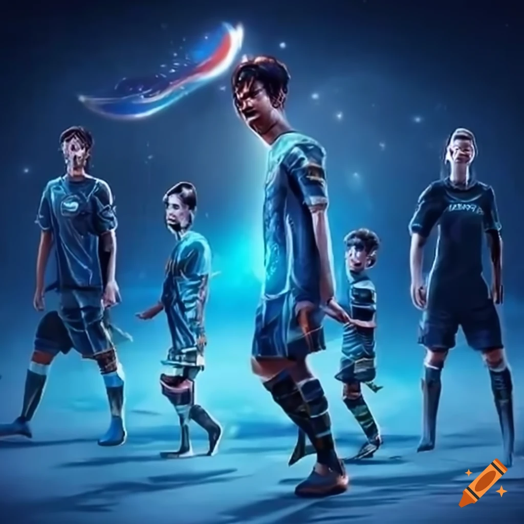 Team reaching goal with diverse abilities on Craiyon