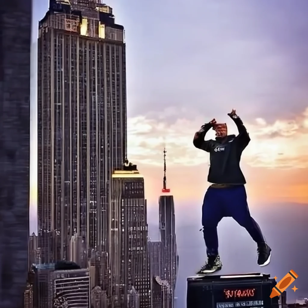 Drake in a fight with shaquille o'neal on the empire state building on ...