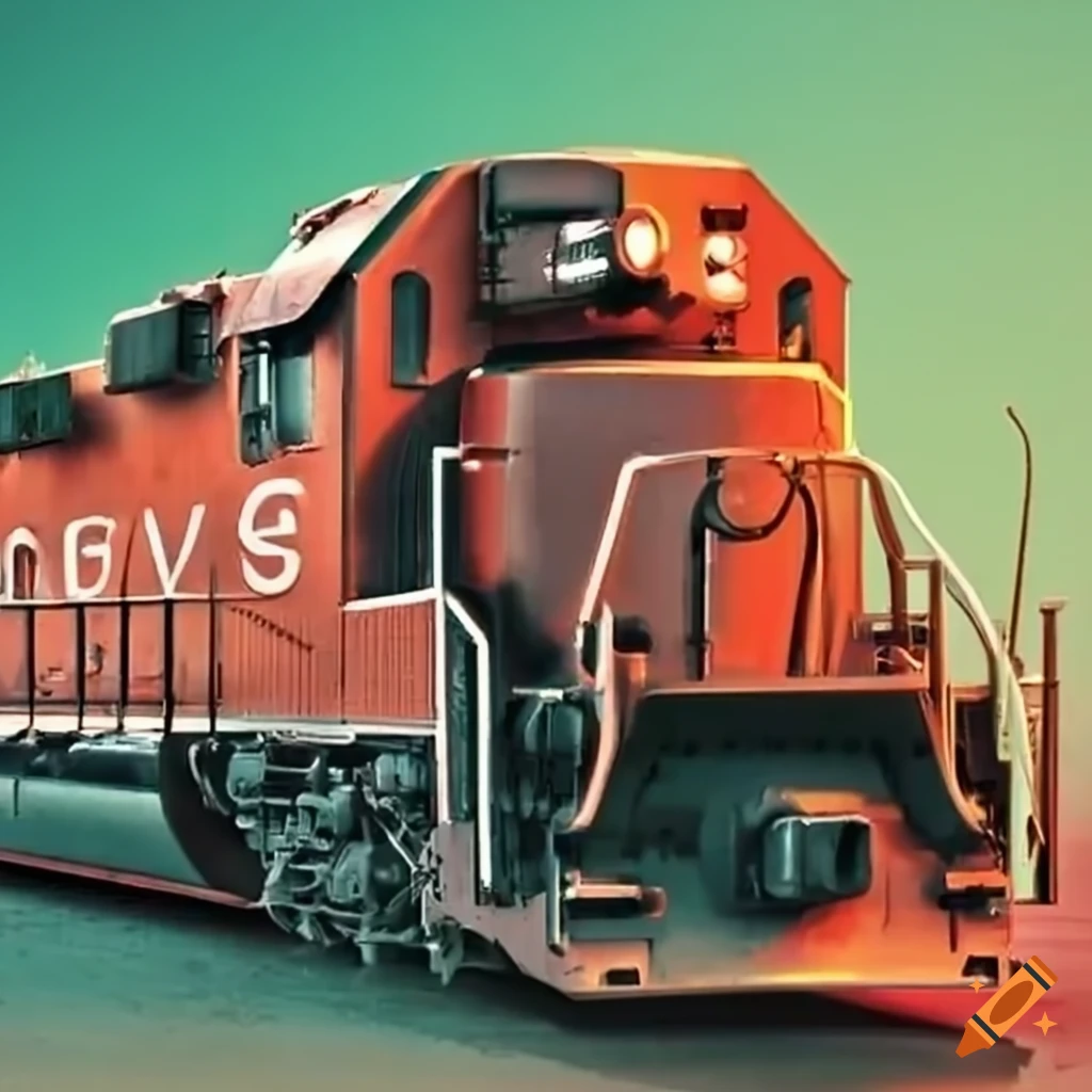 Gp 40 train engine on Craiyon