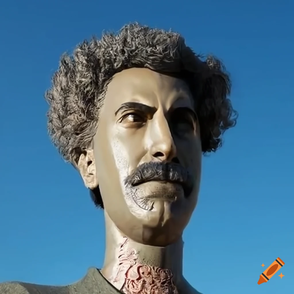 Borat statue in kazakhstan on Craiyon