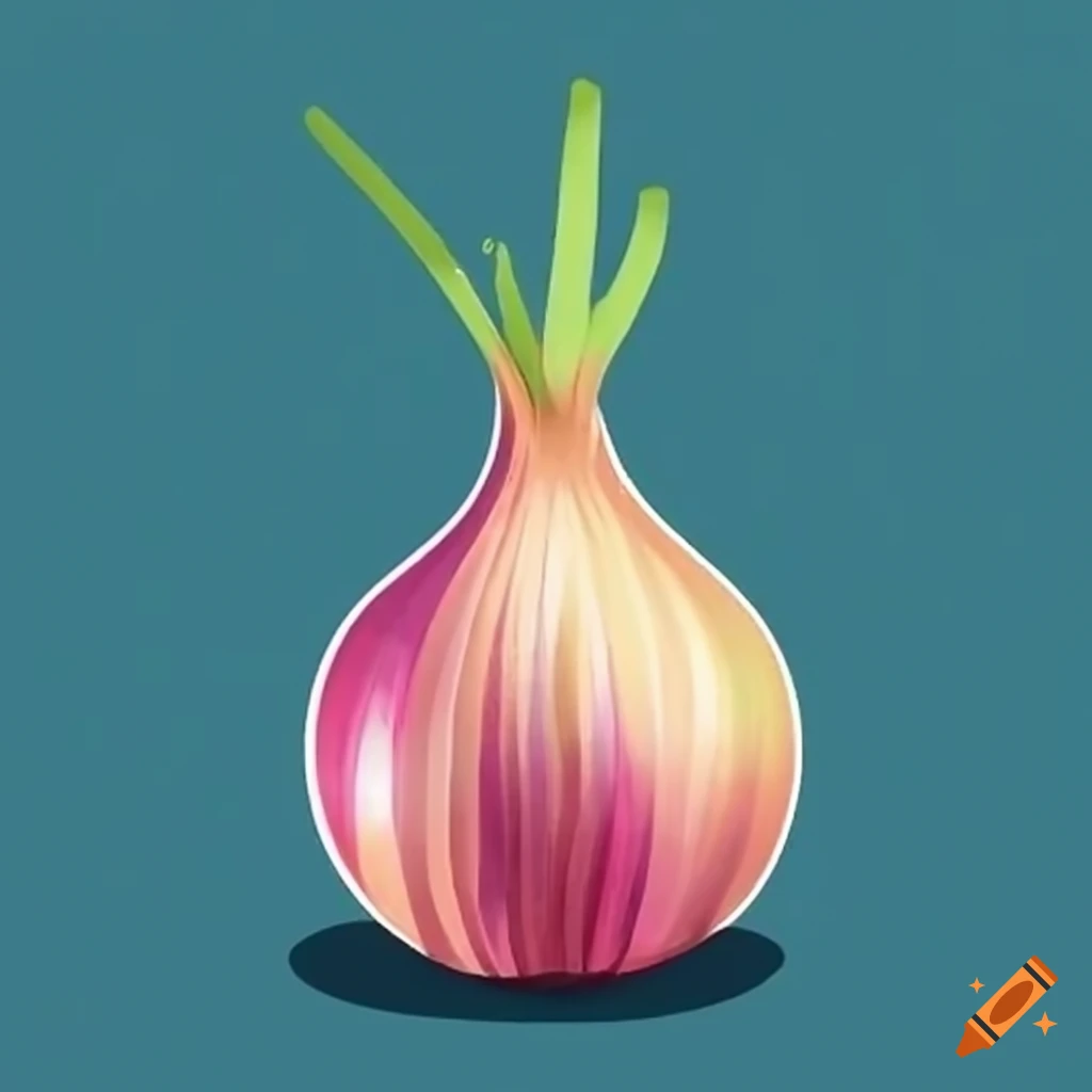 Onion sticker design on Craiyon