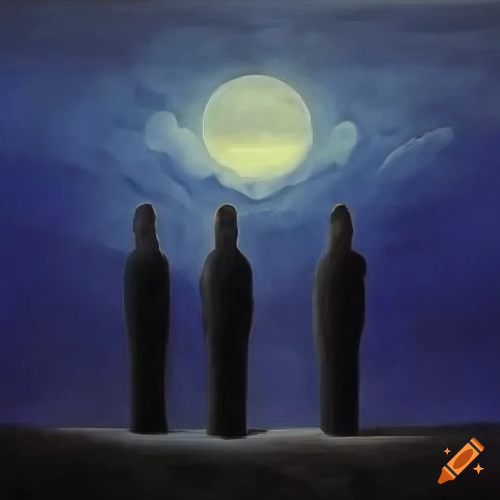 Human trees with twisting branches in a surreal artwork by rene ...