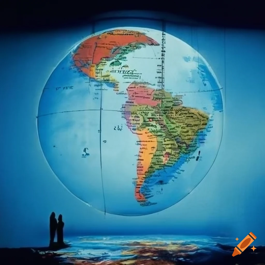 Map of the world by peter blake on Craiyon