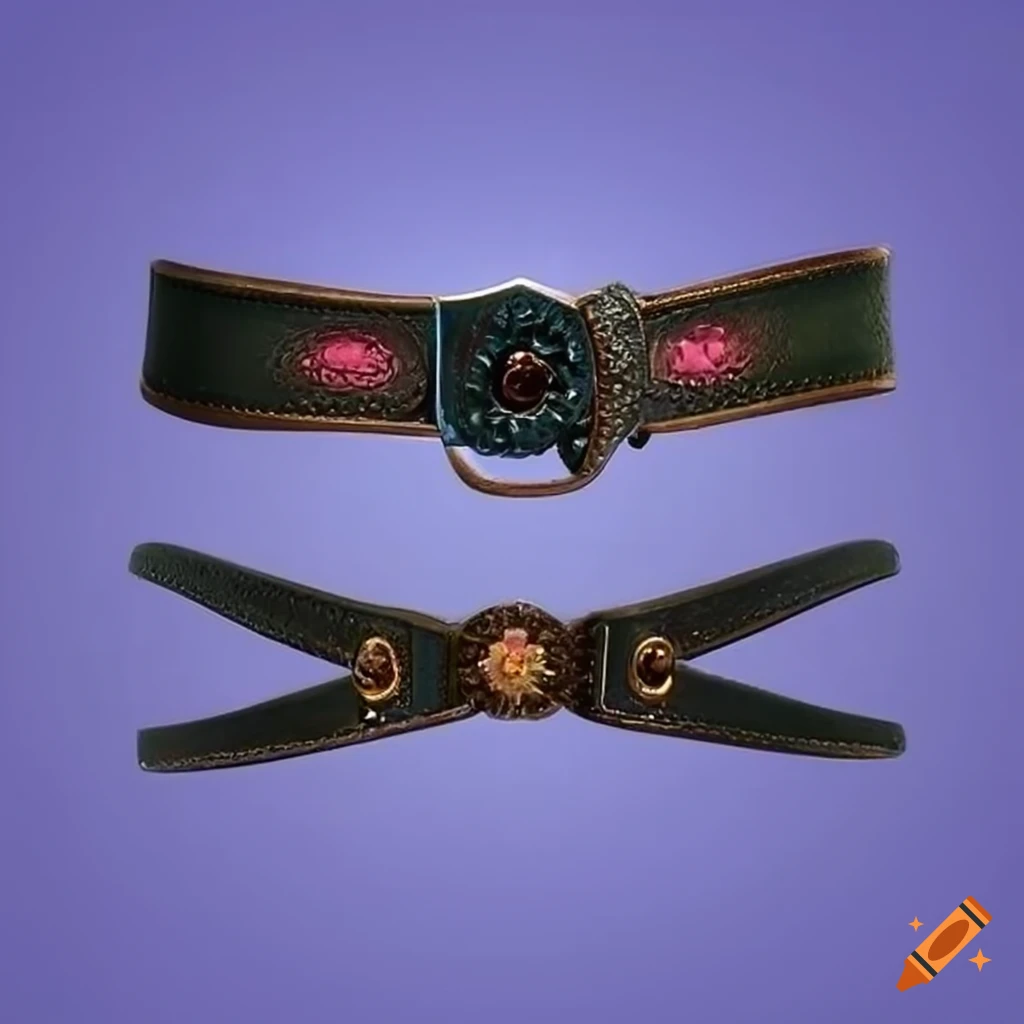 Front view of a noble magic belt on Craiyon