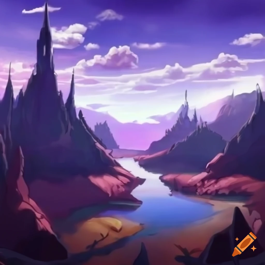 Realistic pokemon landscape road on Craiyon