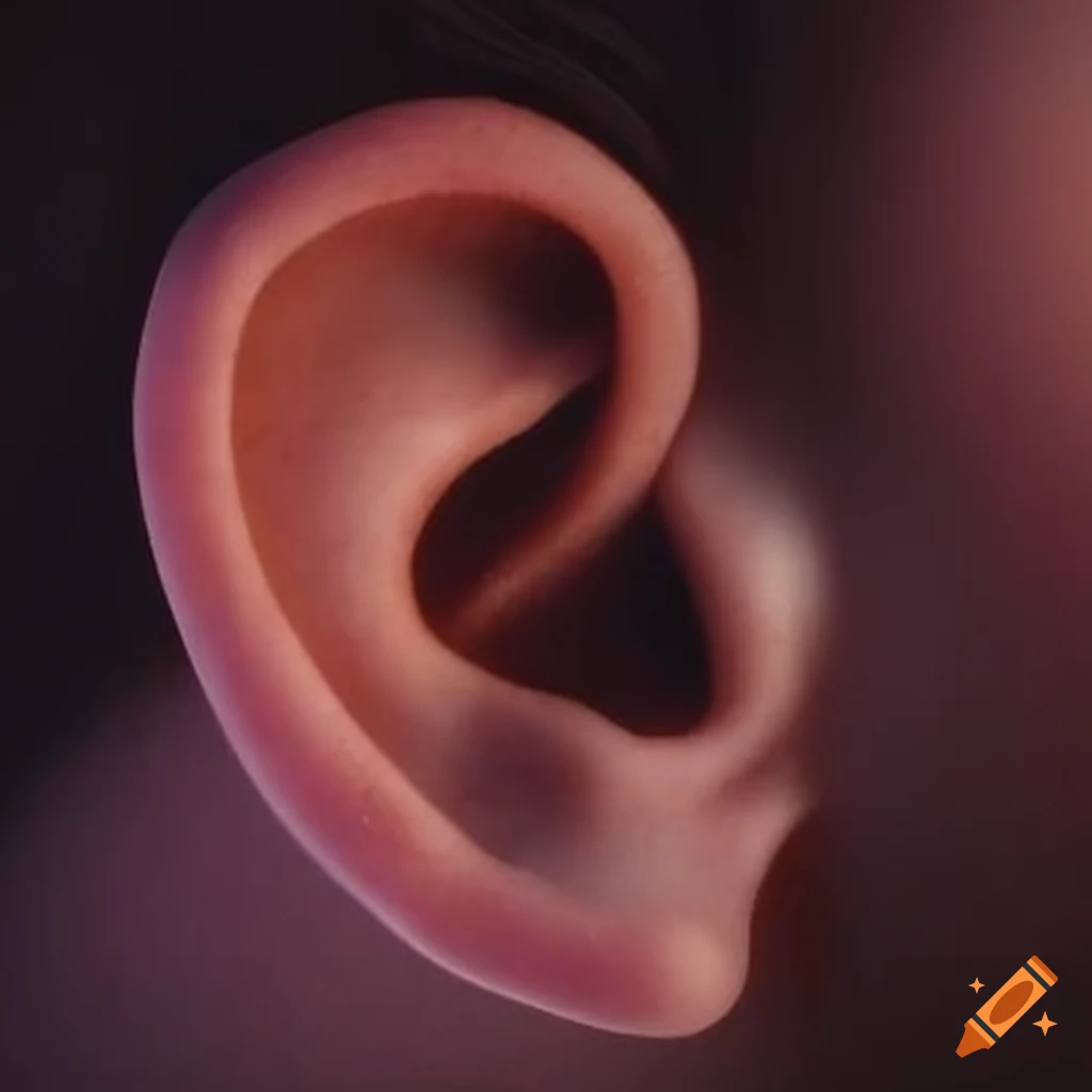 Medication inside a human ear on Craiyon