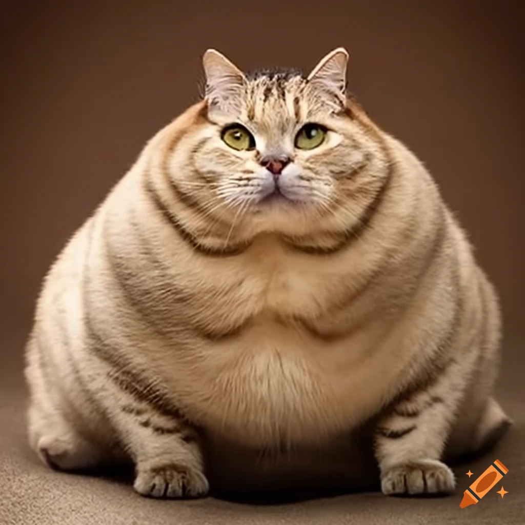 Chubby cat on Craiyon