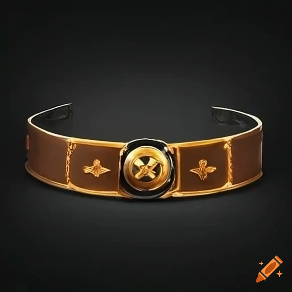 Front view of a noble magic belt on Craiyon