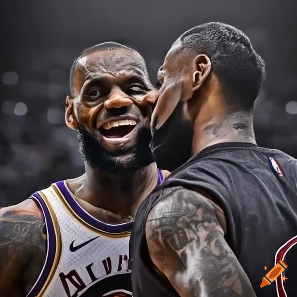 Two powerful figures engaged in combat on Craiyon