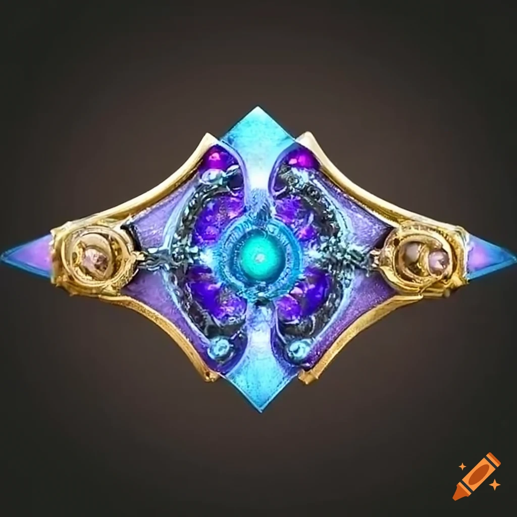 Front view of a noble magic belt on Craiyon