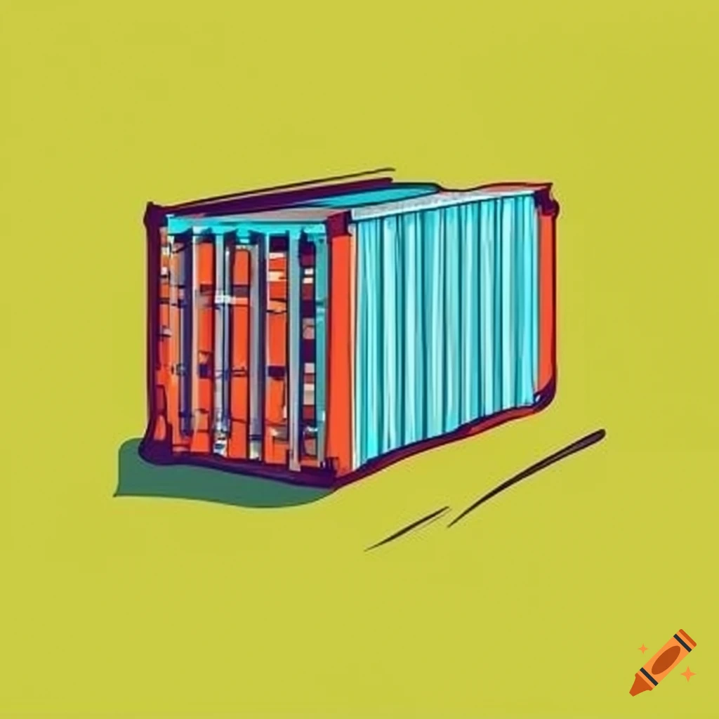 Professional logo for a shipping container business on Craiyon