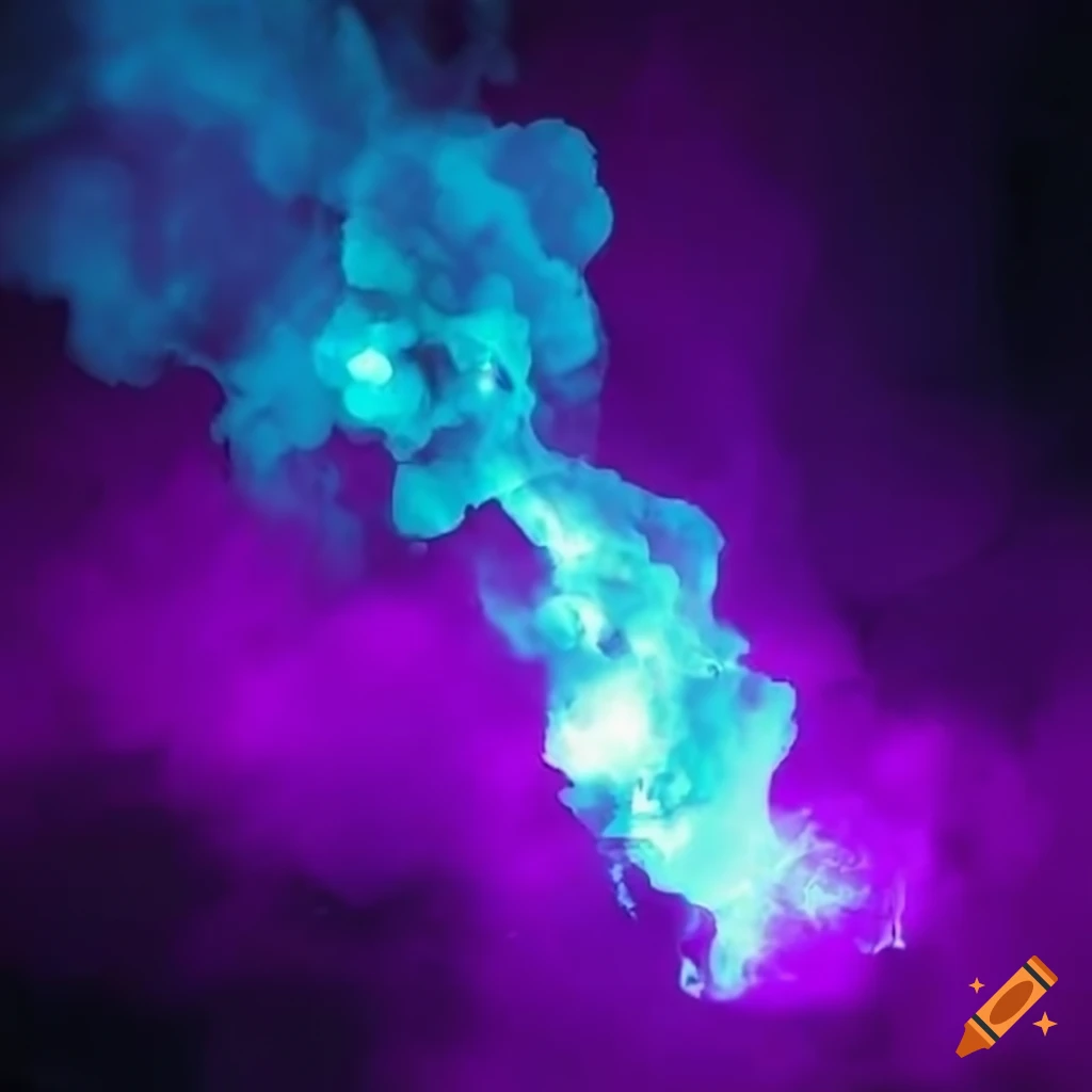 Purple methane gas background on Craiyon