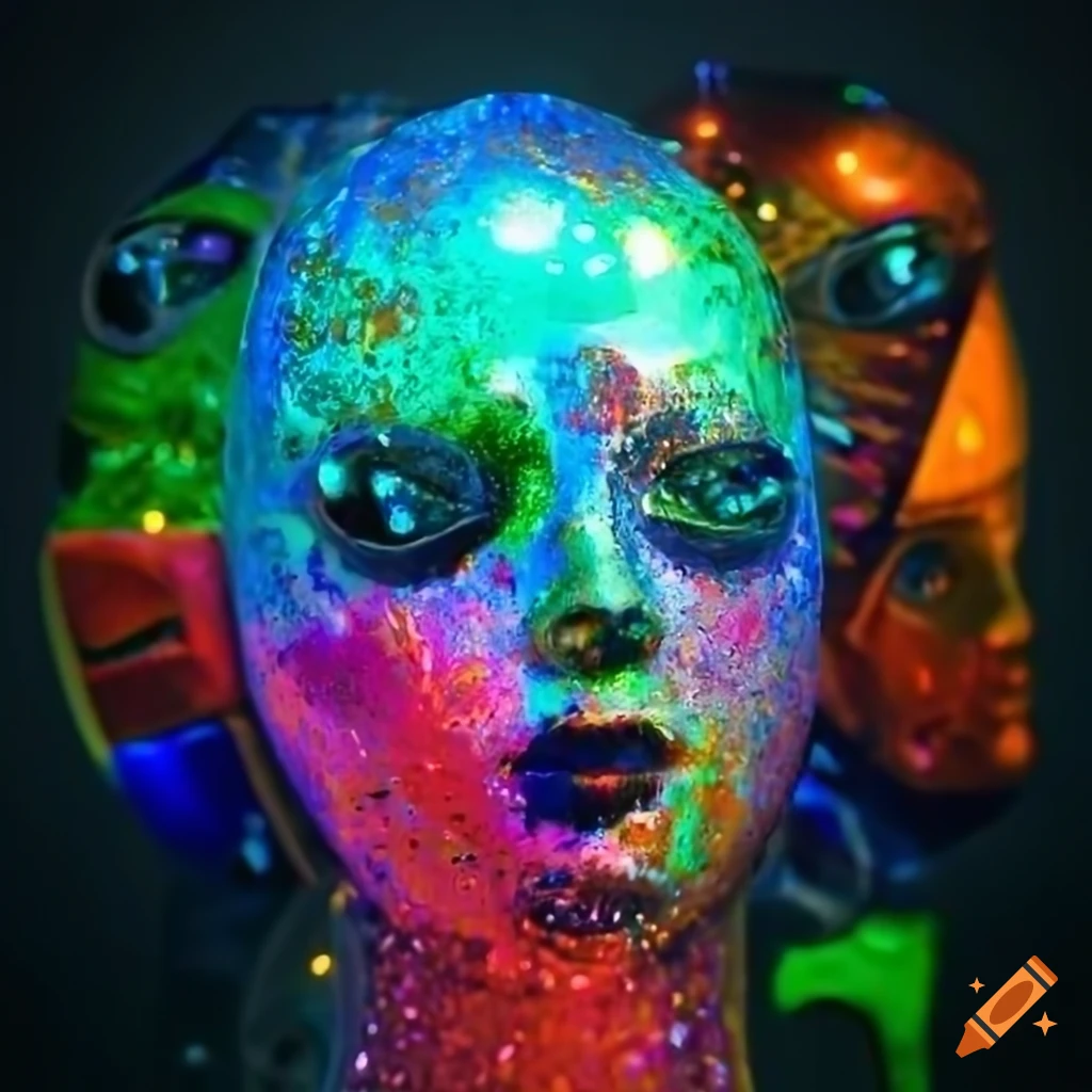 Extravagant and intricate neo-pop surreal art with cinematic lighting ...