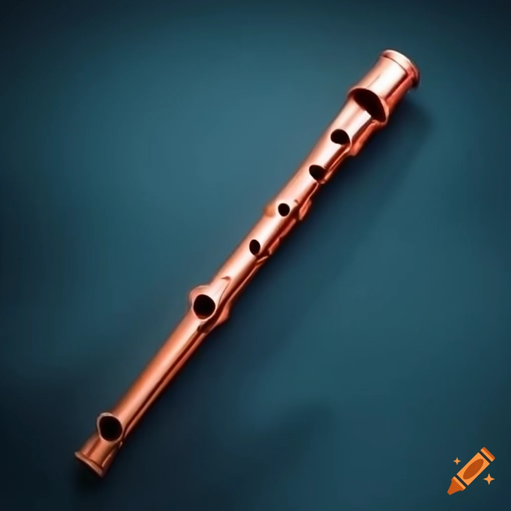 Copper pentatonic flute on Craiyon