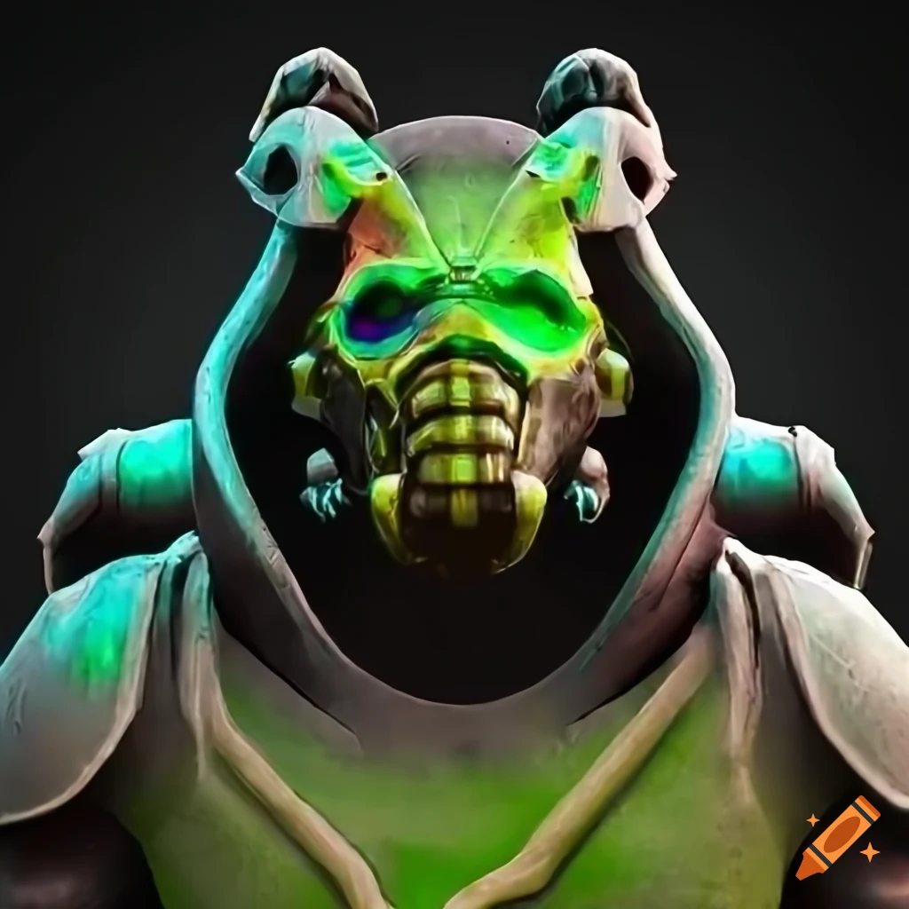 Fallout splinter neon power armour on Craiyon