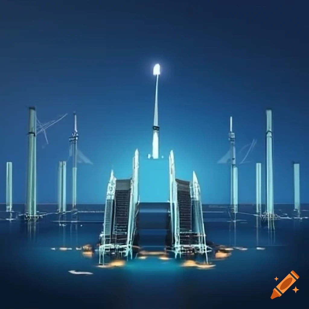 Conceptual illustration of long-distance wireless energy transmission ...