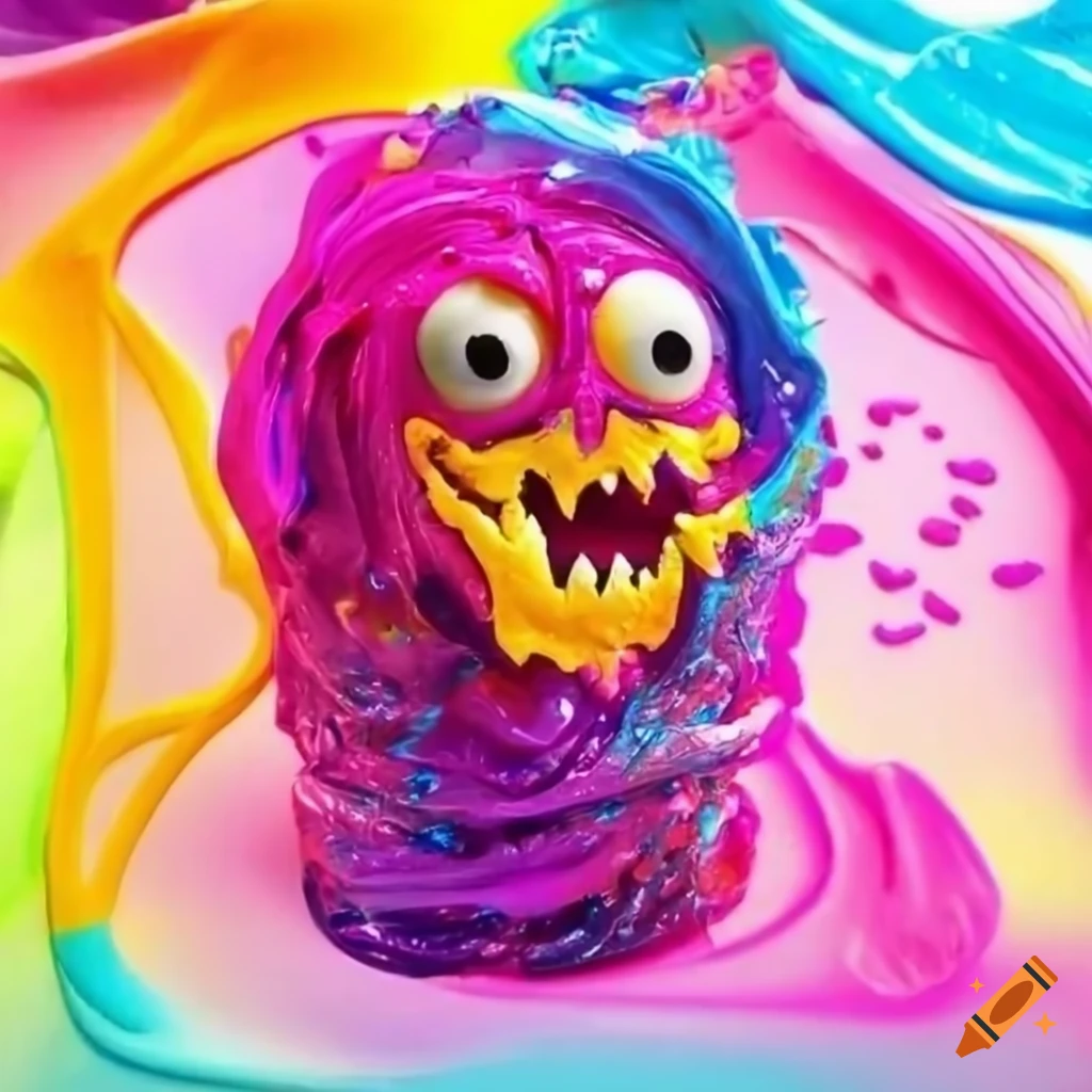 Colorful packaging mascot for Dysgenic Slime Monster Wonka Fun Dip on ...