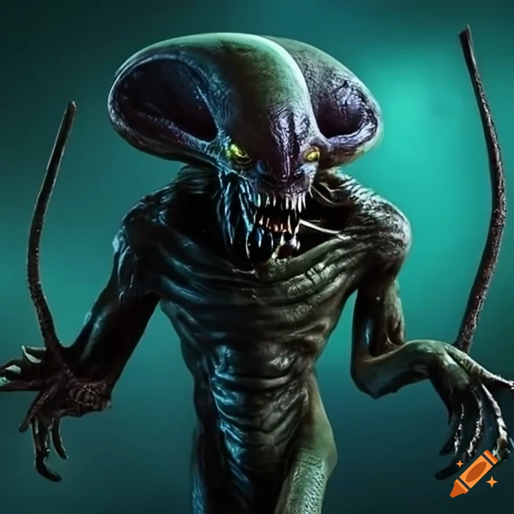 Alien beast on Craiyon