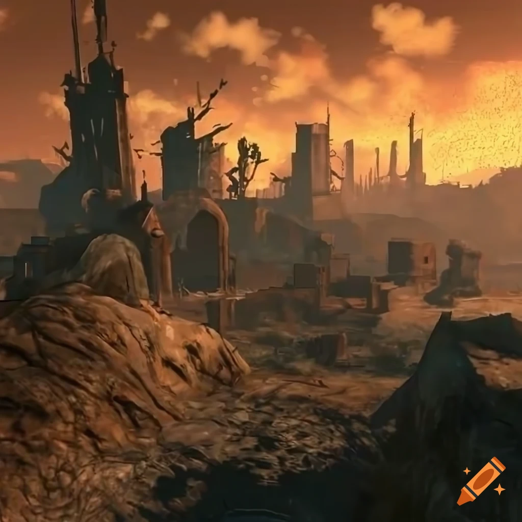Fallout 3 landscape on Craiyon
