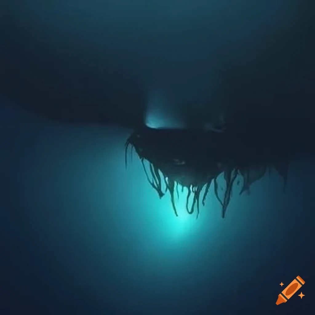Creepy deep ocean shots on Craiyon