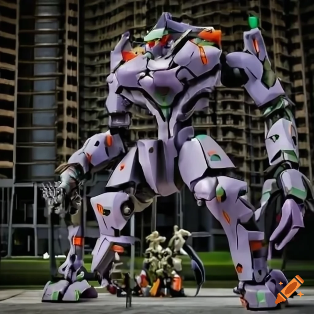 Russian version of Evangelion mech robot unit in Australia on Craiyon