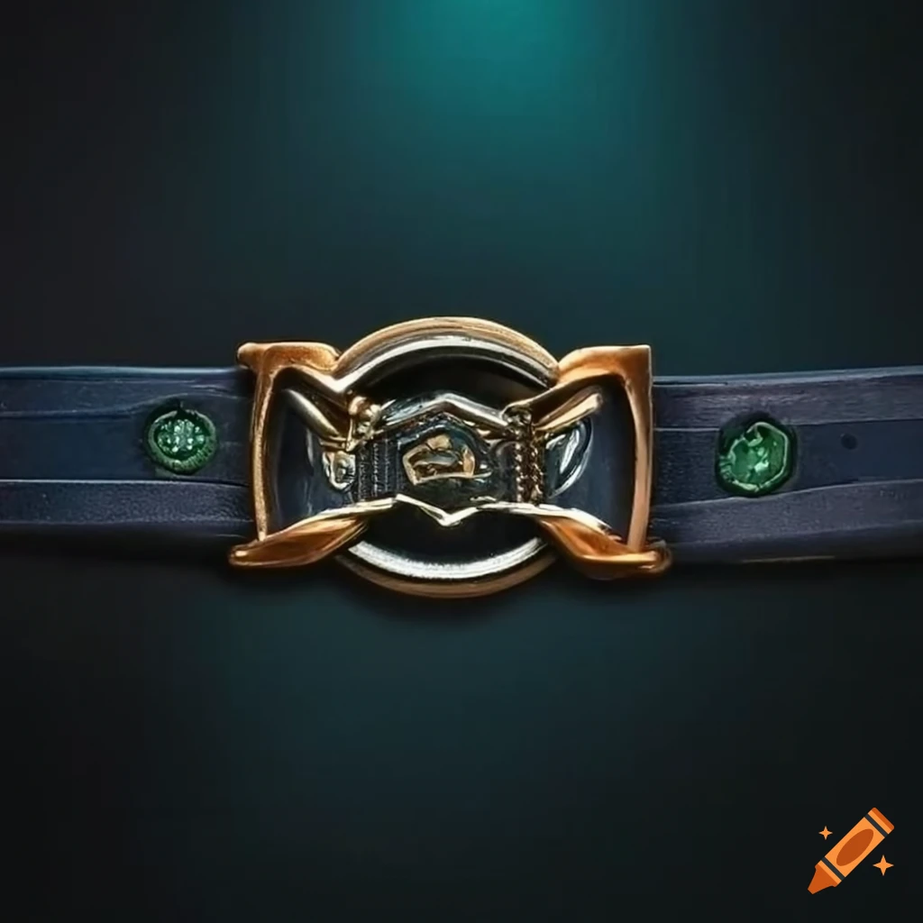 Front view of a noble magic belt on Craiyon