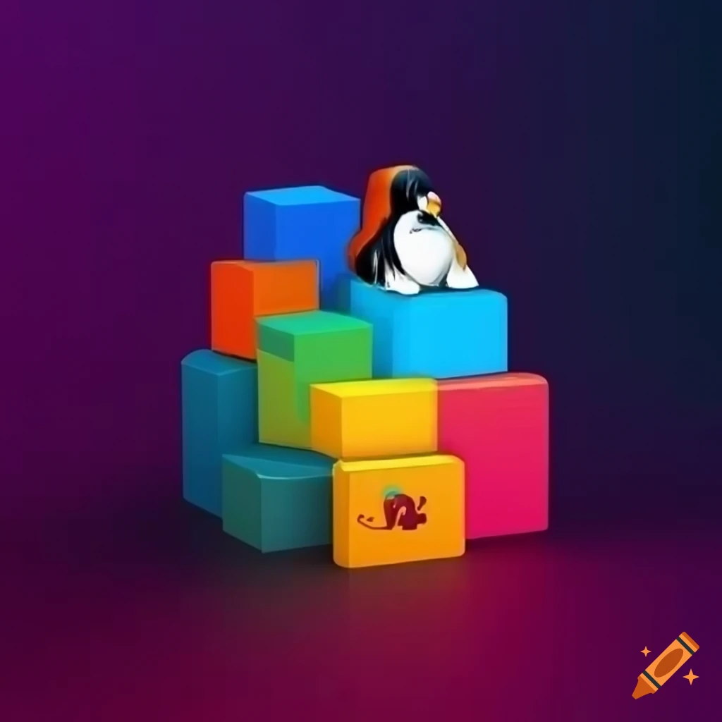 Colorful logos representing linux, python, docker, kubernetes and more ...