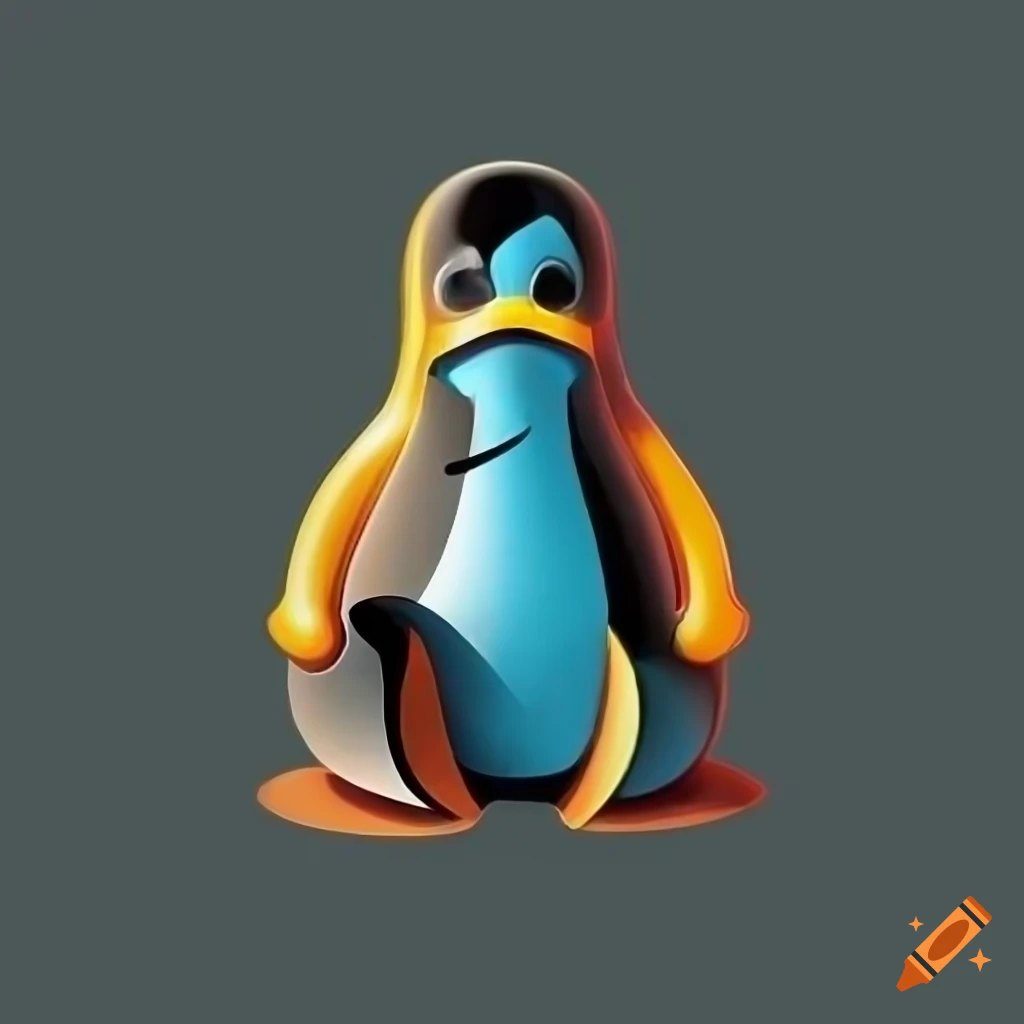 Linux logo on Craiyon