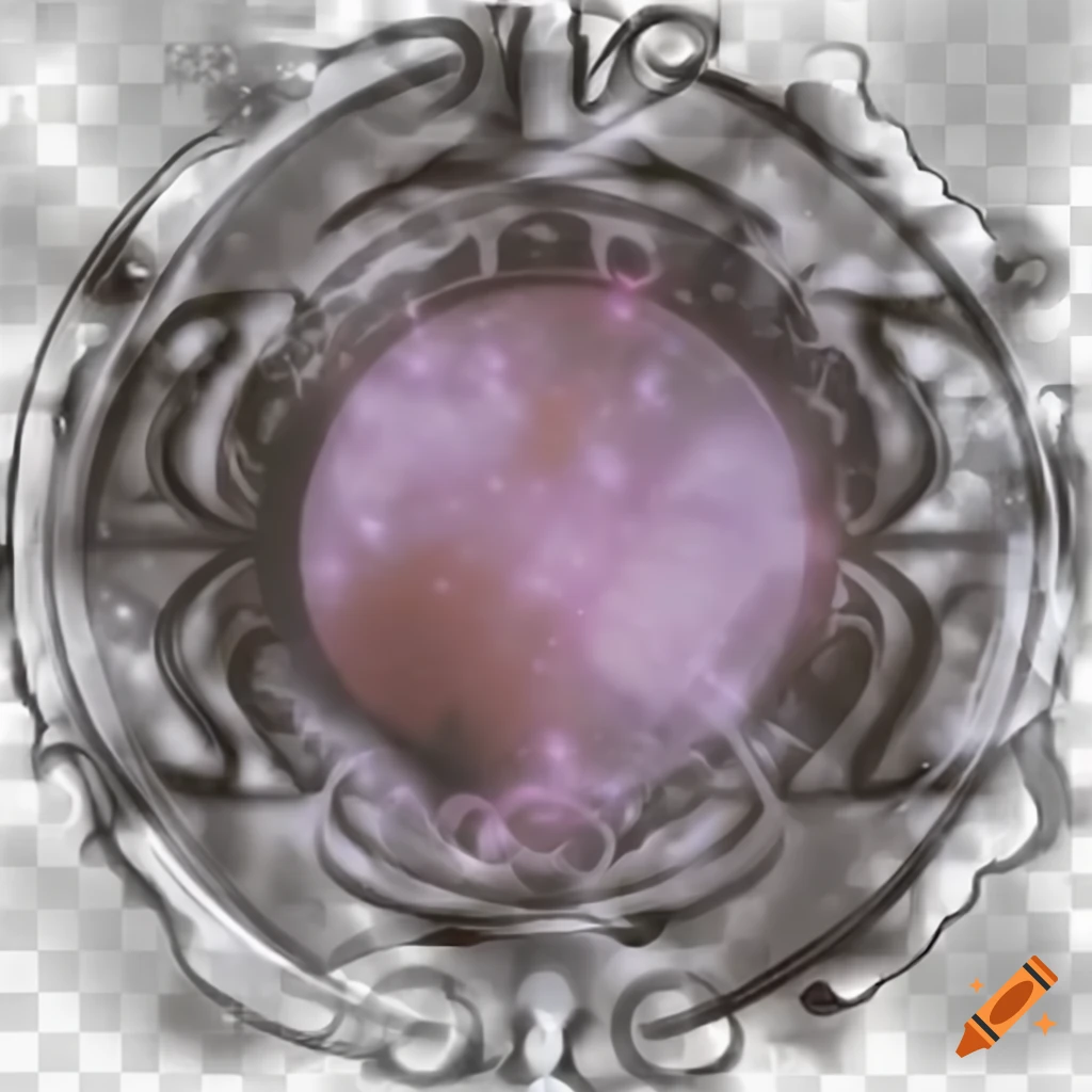 Anime black clover inspired empty circle picture frame with glowing and ...