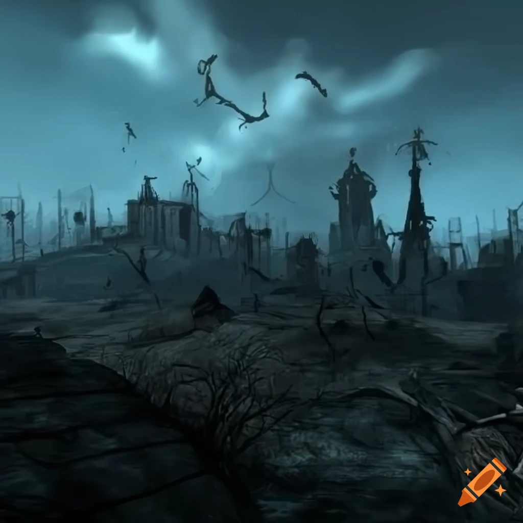 Fallout 3 landscape on Craiyon