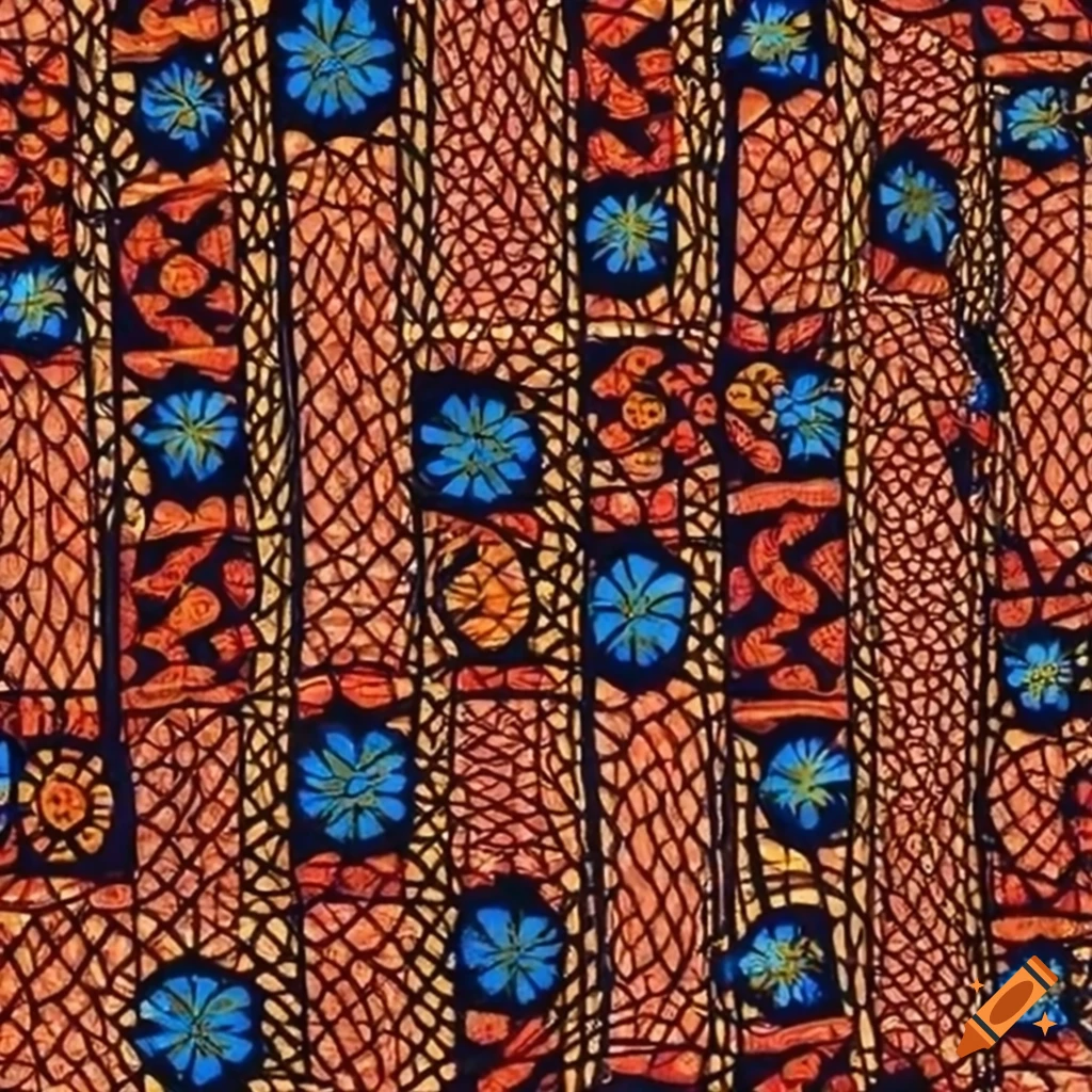 Ankara fabric pattern on Craiyon
