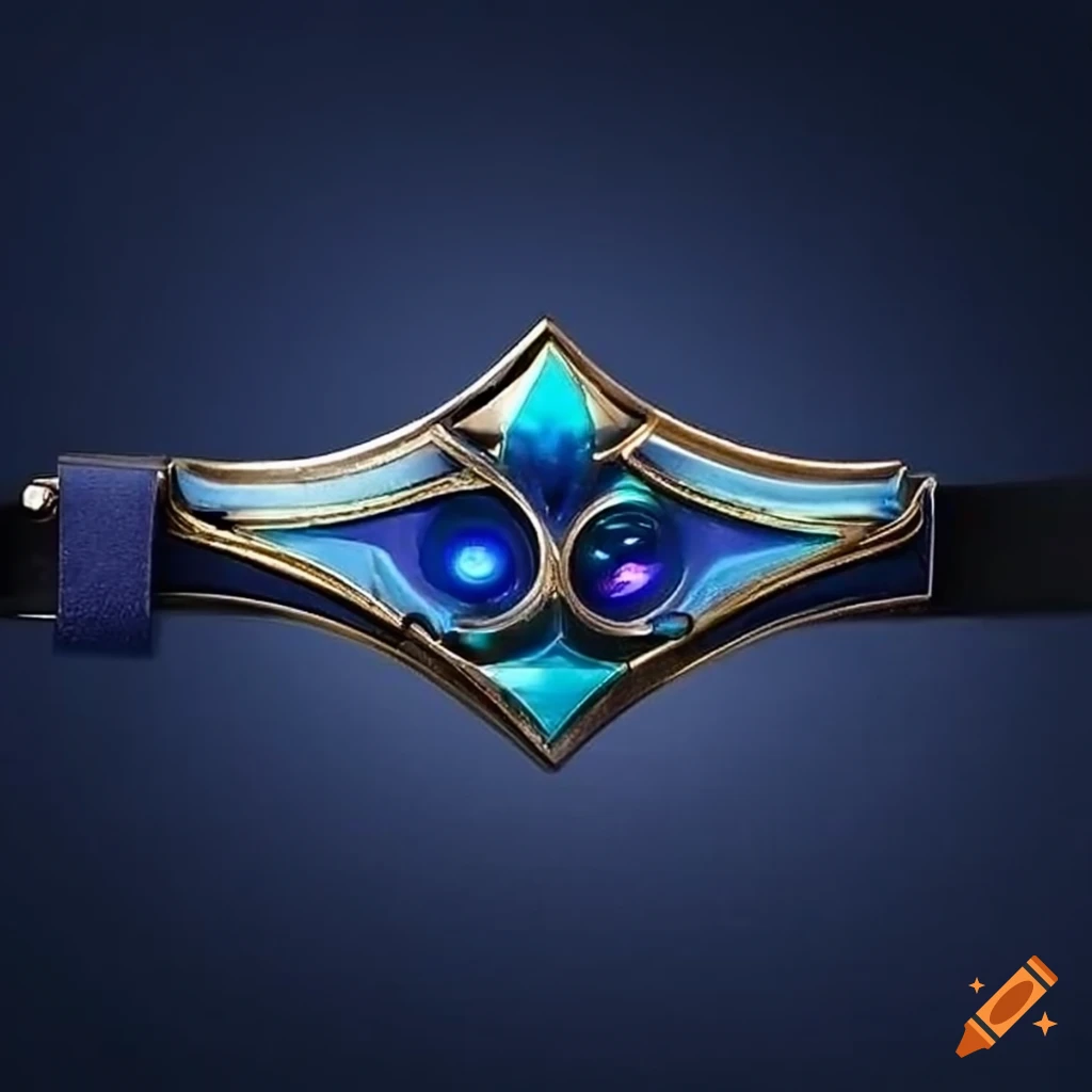 Front view of a noble magic belt on Craiyon