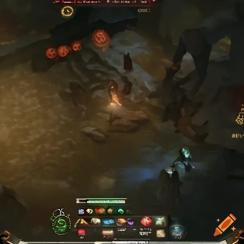 Mmorpg user interface on Craiyon