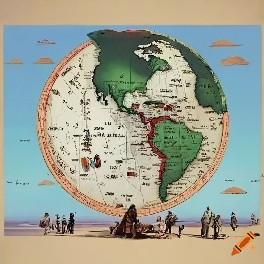 Map of the world by peter blake on Craiyon